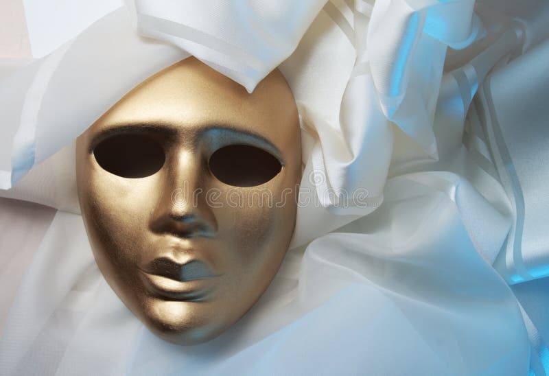 Gold mask stock photo. Image of shiny, color, mask, curve - 7273416