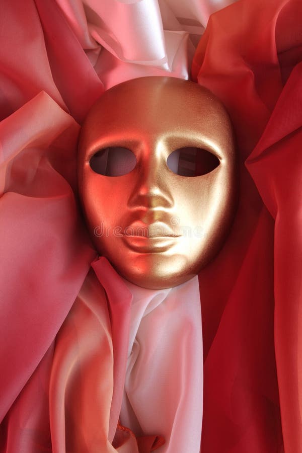 Gold mask stock photo. Image of satin, luxury, silk, decoration - 7273464