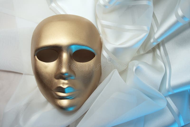 Gold mask stock photo. Image of decoration, elegance, satin - 7457132