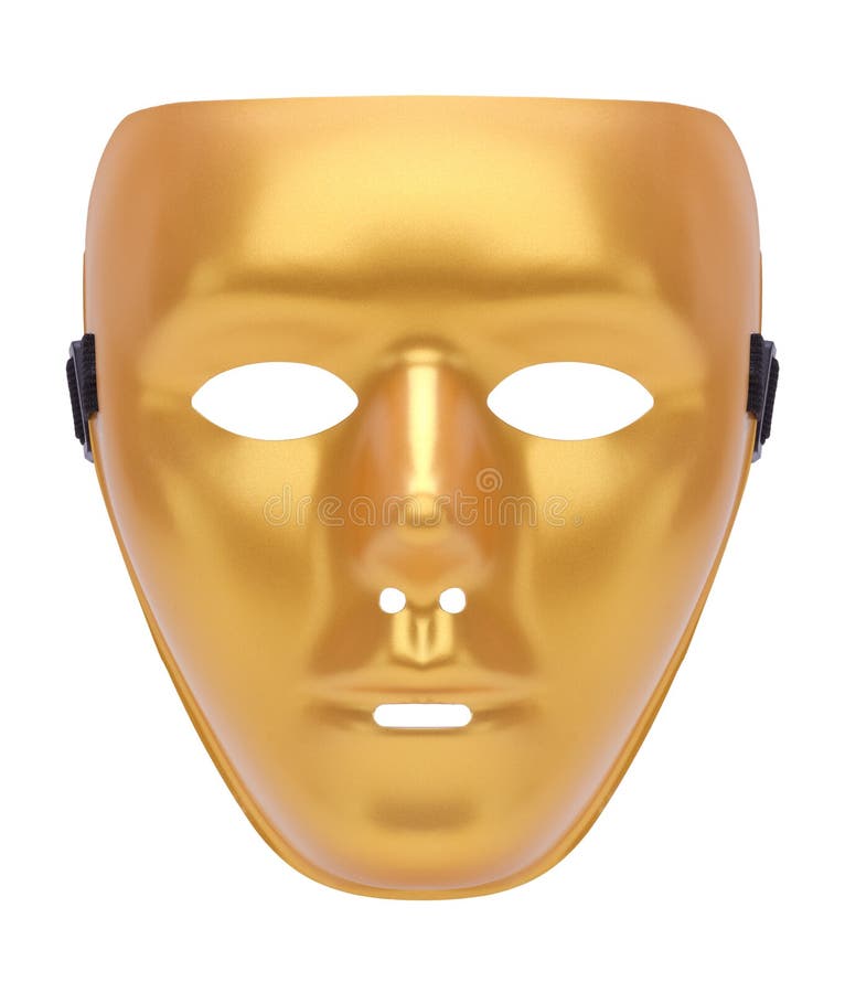 Gold Costume Mask stock image. Image of carnival, white - 155973773
