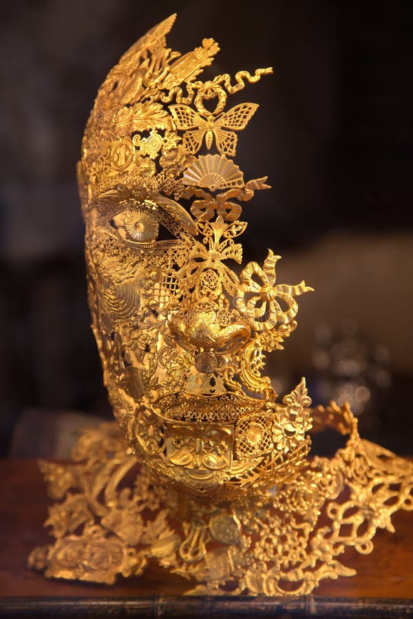 Gold Mask stock image. Image of fantasy, masterpiece - 54701989