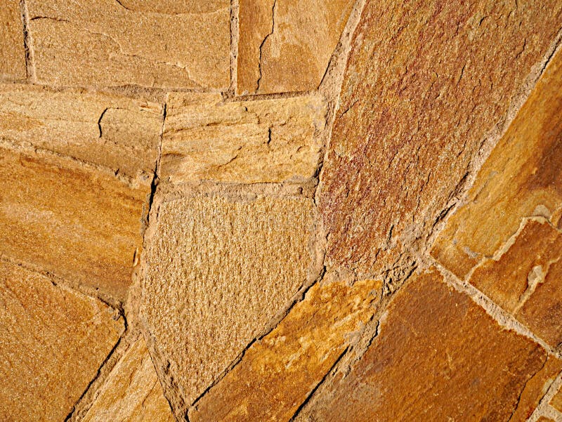 Gold Masonry of Stone Slabs Background, Texture Stock Image - Image of ...