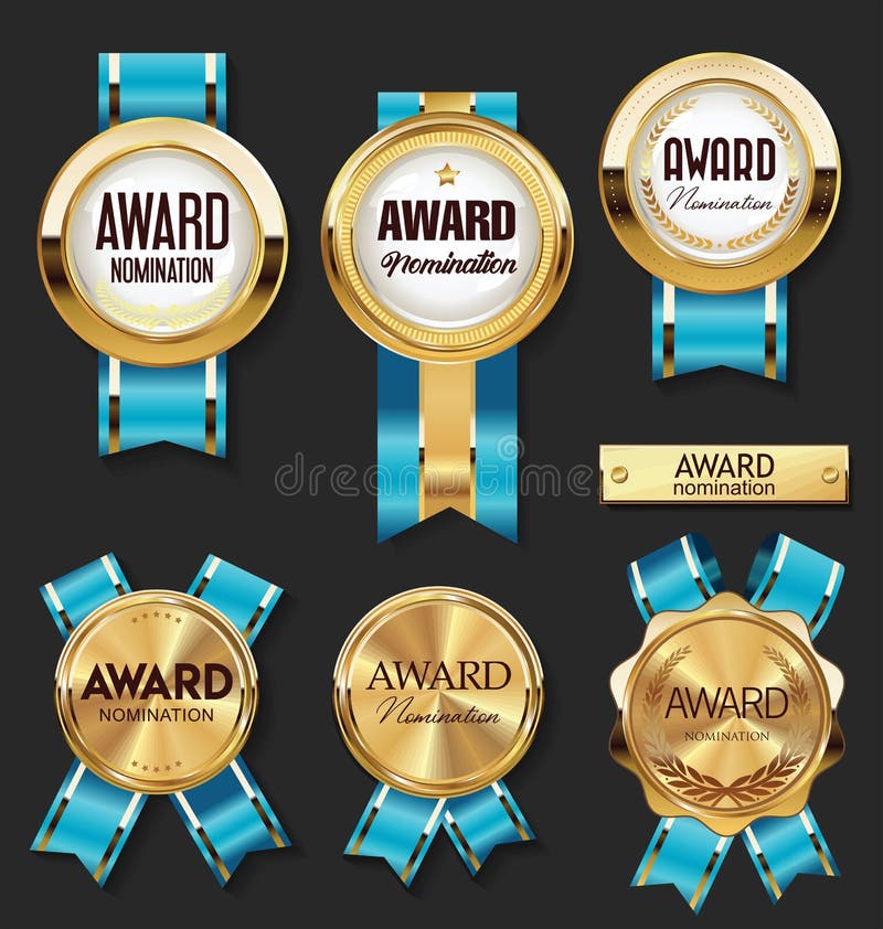 Award ribbon the best set stock vector. Illustration of decorative ...