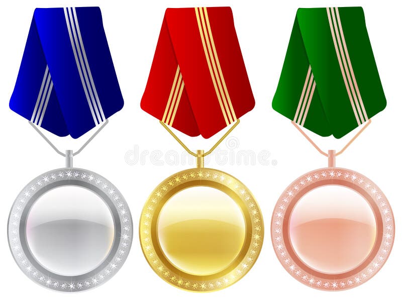 Medal ribbon frame stock vector. Illustration of crown - 36636759
