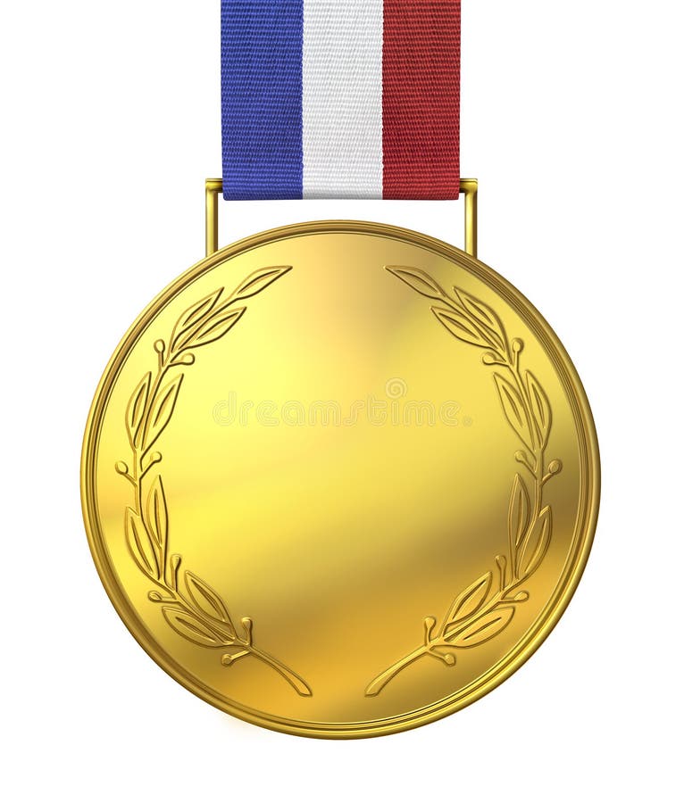 Gold medal of honour stock illustration. Illustration of golden - 4824264