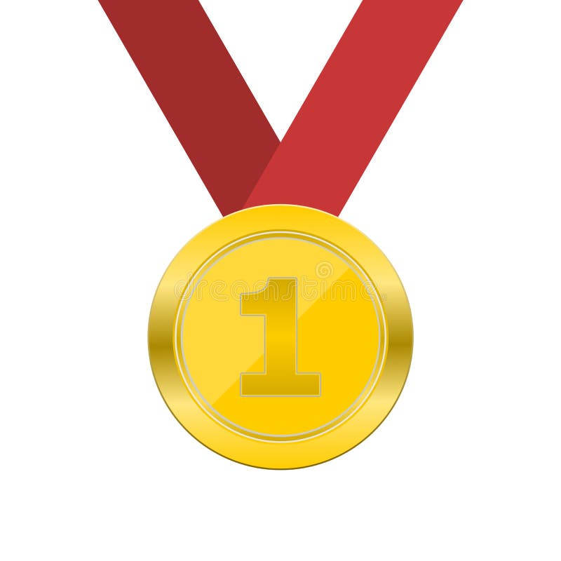 Gold Medal icon stock illustration. Illustration of conquering - 67510604