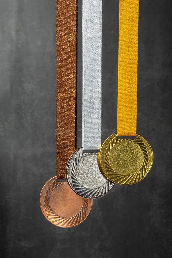 Gold Medal, Silver Medal and Bronze Medal Concept for Winning or ...