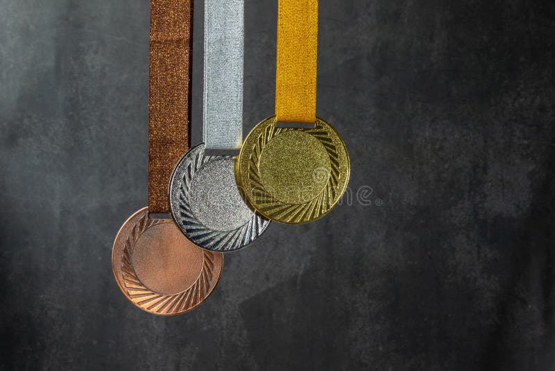 Gold Medal, Silver Medal and Bronze Medal Concept for Winning or ...