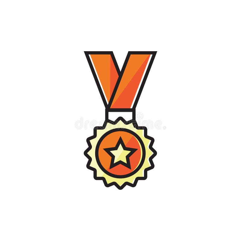 Gold Medal. Vector Illustration Decorative Background Design Stock ...