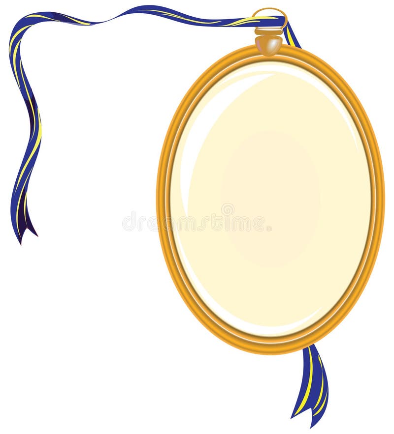 Gold medallion stock vector. Illustration of drawing - 23212451