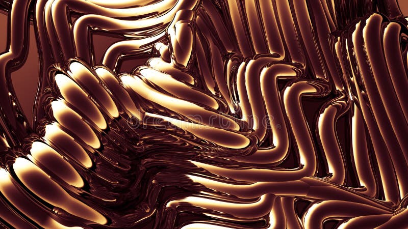 Gold Metal Background. 3d Illustration, 3d Rendering Stock Illustration ...