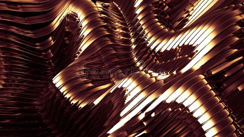 Gold Metal Background. 3d Illustration, 3d Rendering Stock Illustration ...
