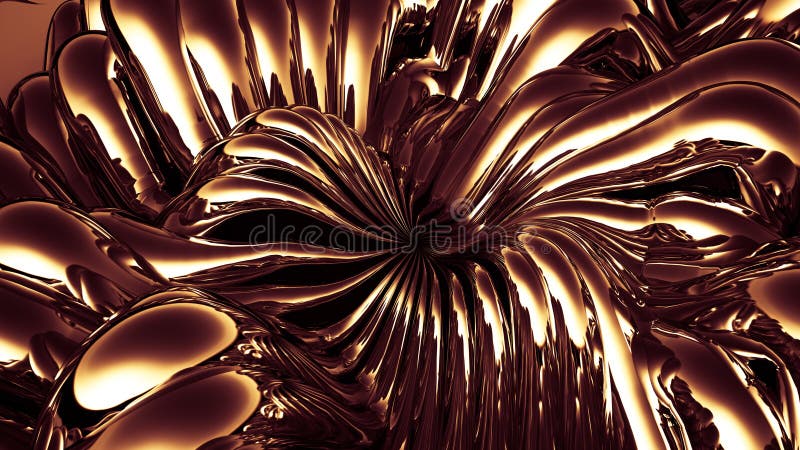 Gold Metal Background. 3d Illustration, 3d Rendering Stock Illustration ...