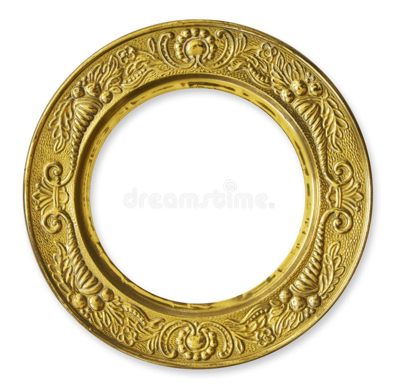 Fancy Round Gold Frames