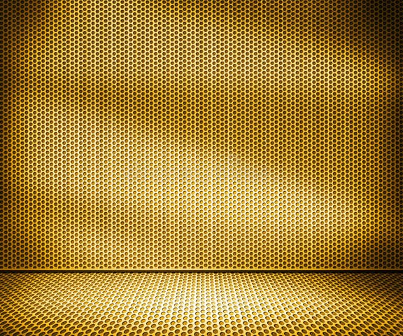 Gold Metal Interior Background Stock Photo - Image of retro, design ...