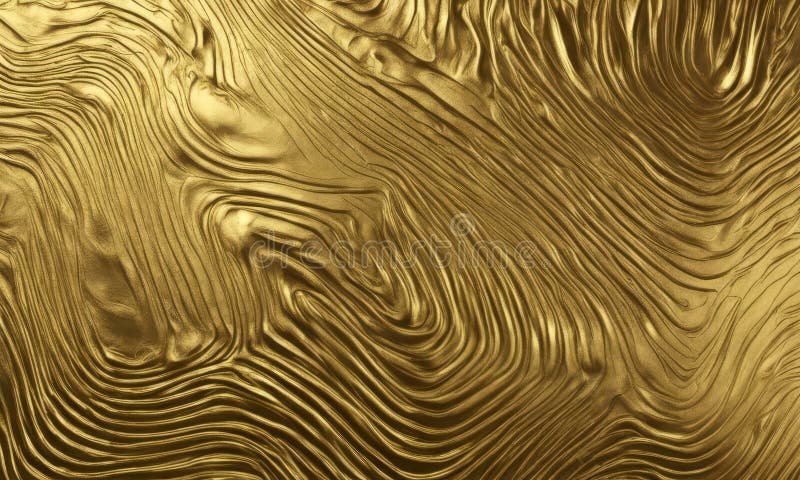 Gold Metal Paint Background Texture with Rippled Patterns Stock ...