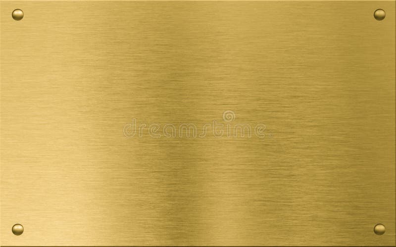 Blank Plaque Brass