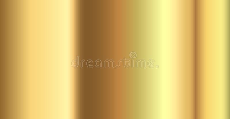 Gold Metal Plating Industry Panoramic Metal Texture with Glare - Vector ...