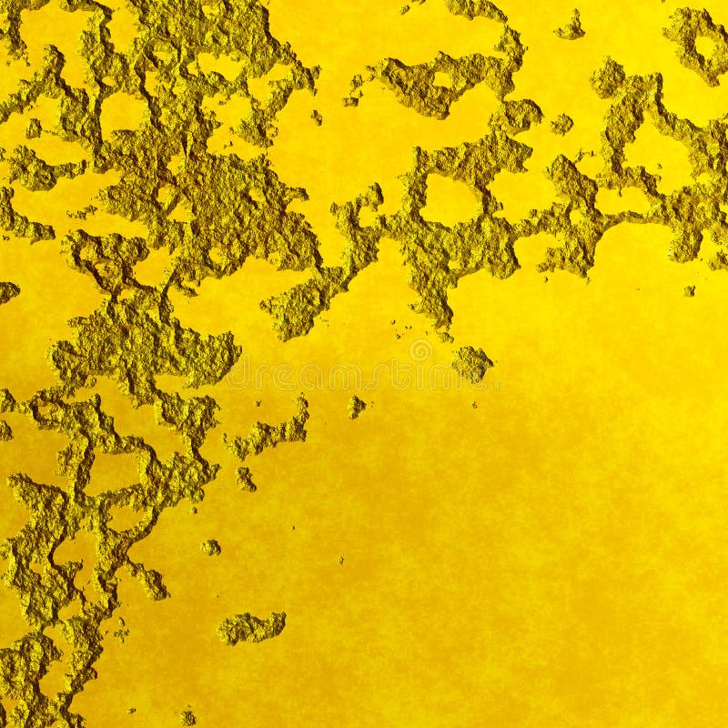 Gold Metal Surface with the Roughness and Texture of the Bark Stock ...