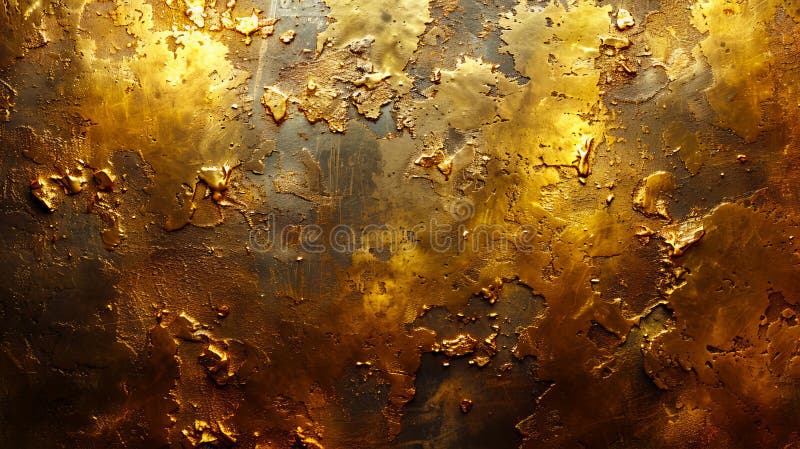 A Gold Metal Texture with Rust and Paint Stock Photo - Image of paint ...