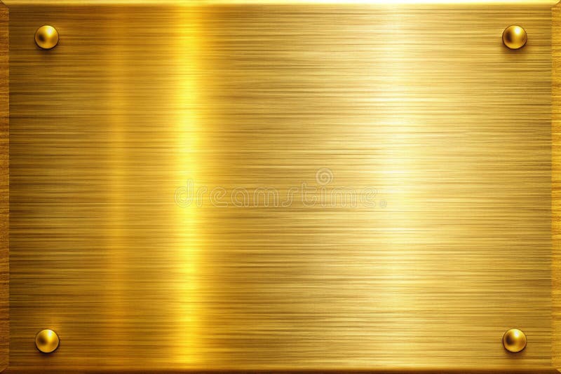 Gold Metal Textured Background or Plate Stock Illustration ...