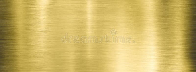 Gold Metal Brushed Wide Textured Plate or Plaque Stock Illustration ...