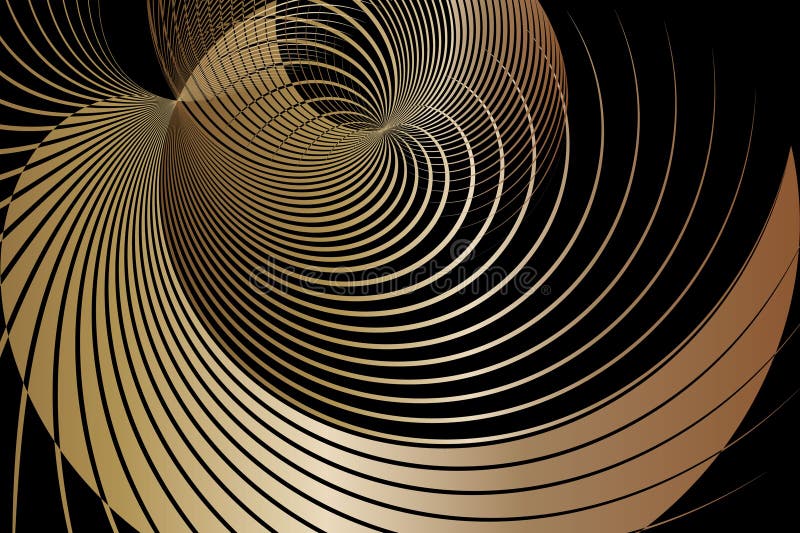 Gold Metallic Effect Background. Stock Vector - Illustration of swirl ...