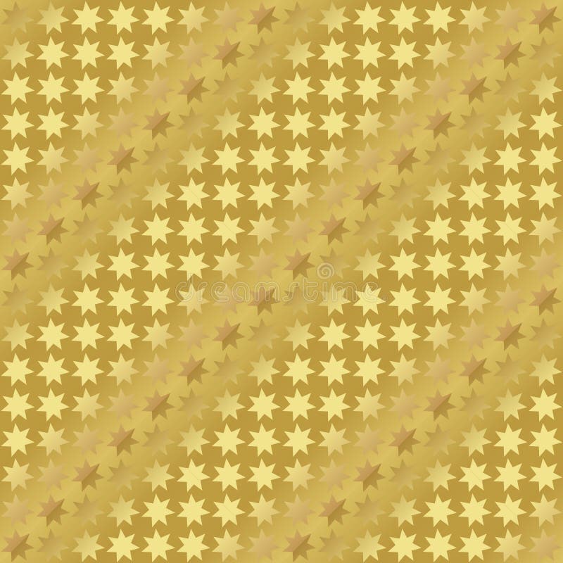 Gold Metallic Regular Seamless Pattern. Stock Illustration ...