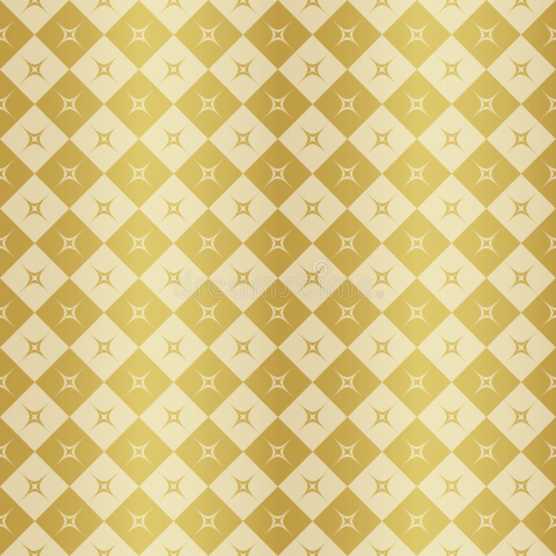 Gold Metallic Regular Seamless Pattern. Stock Illustration ...