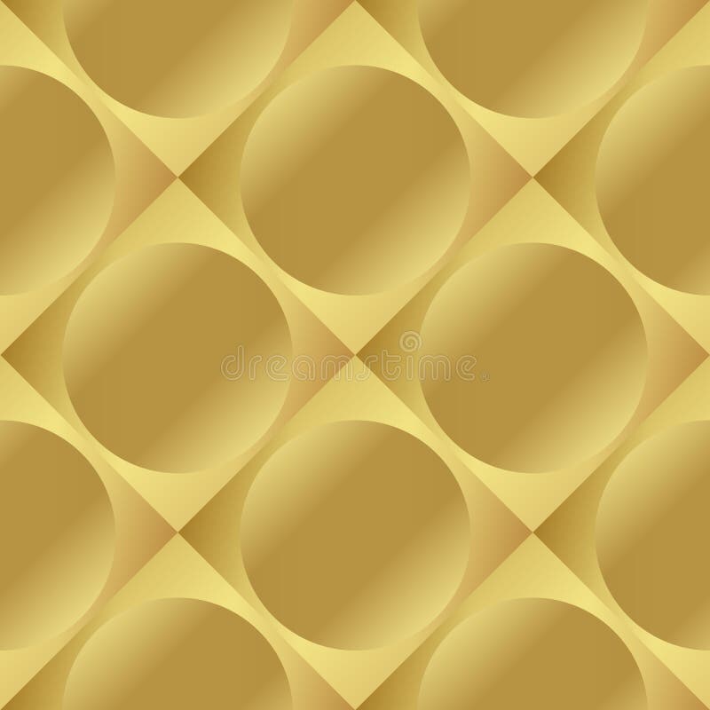 Gold Metallic Regular Seamless Pattern. Stock Illustration ...