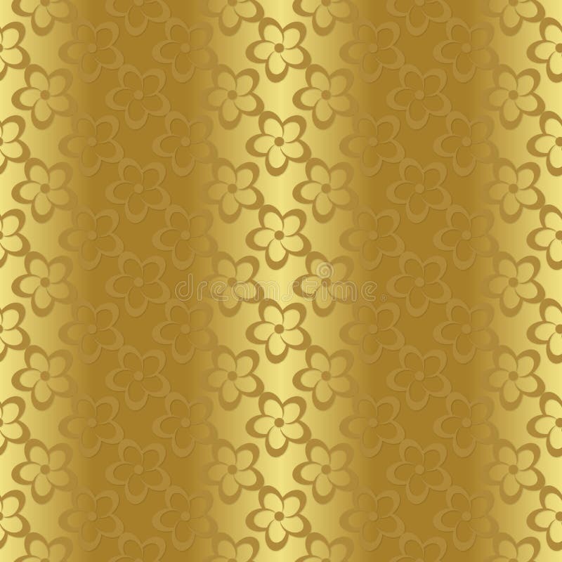 Gold Metallic Regular Seamless Pattern. Stock Illustration ...