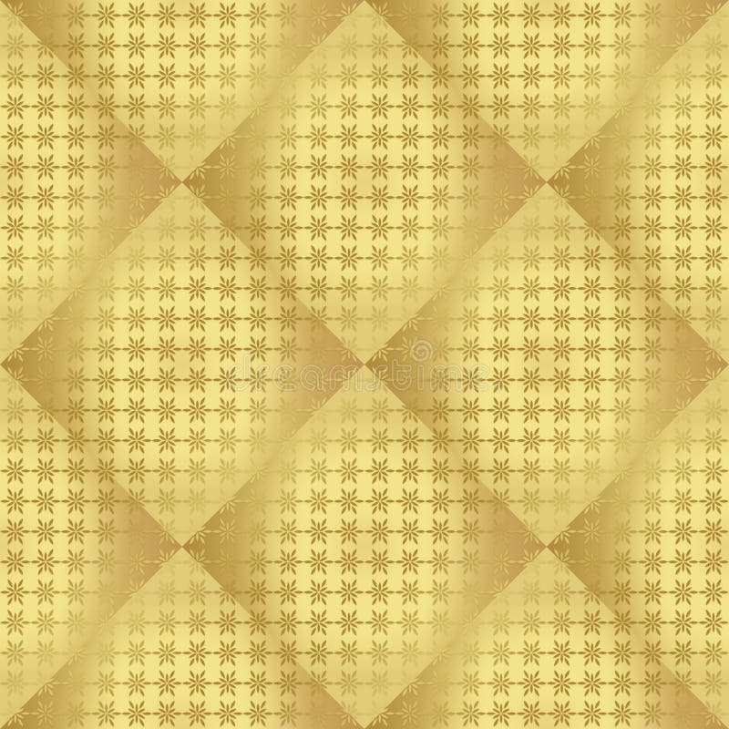 Gold Metallic Regular Seamless Pattern. Stock Illustration ...