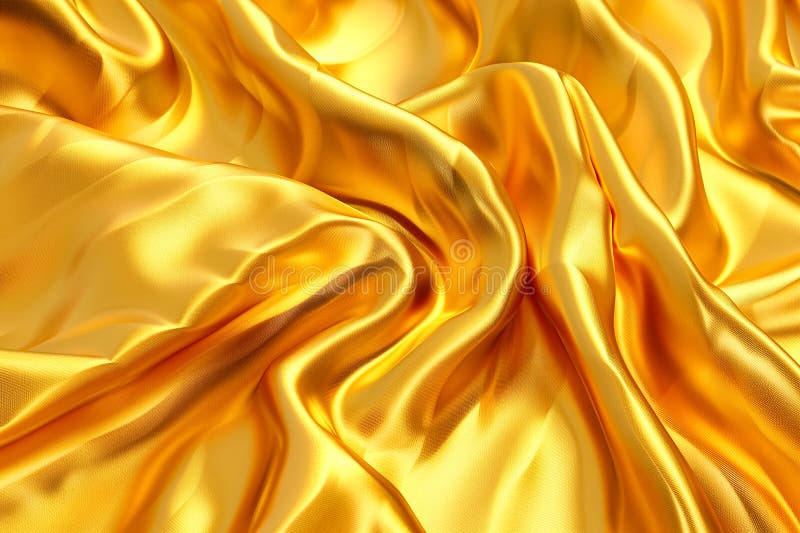 Gold Metallic Silk Flowing Wave Luxury Trendy Background. Background ...