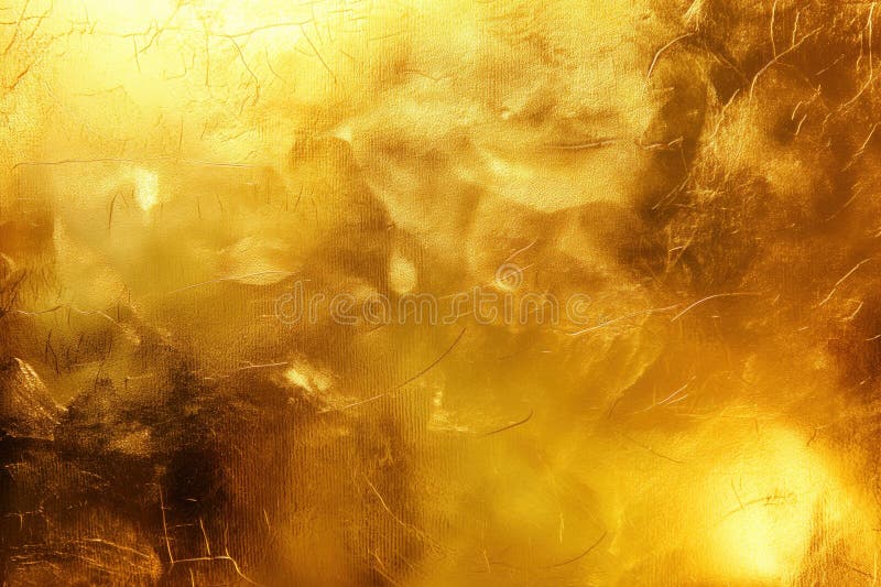 Gold Metallic Surface with Intricate Texture, Featuring a Mix of Bright ...