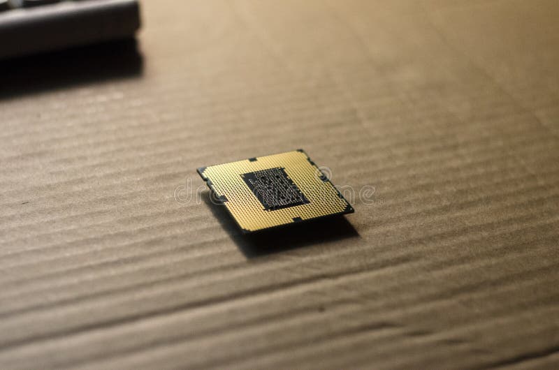 Gold Microprocessor I7 for PC Stock Image - Image of core, data: 103076607