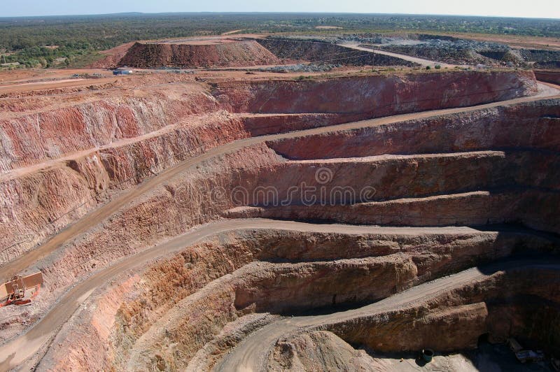 Gold mine open pit stock photo. Image of industrial, mining - 28783434