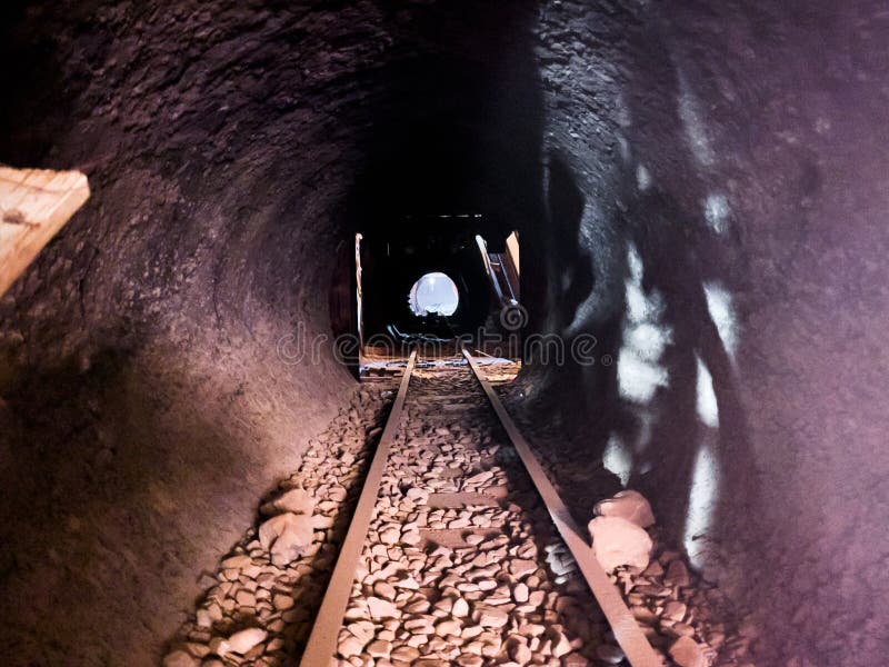 Gold Mine Wagon Railway. Digging and Mining Work Stock Image - Image of ...