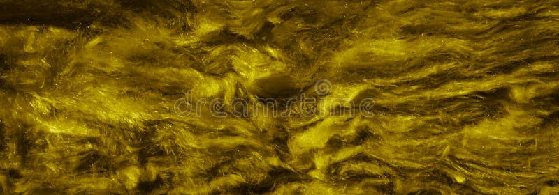 Gold Mineral Wool with a Visible Texture Stock Image - Image of energy ...
