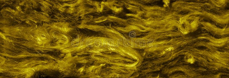 Gold Mineral Wool with a Visible Texture Stock Image - Image of ...