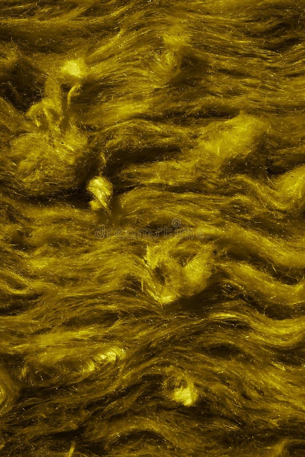 Gold Mineral Wool with a Visible Texture Stock Image - Image of texture ...