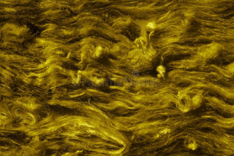 Gold Mineral Wool with a Visible Texture Stock Image - Image of wool ...