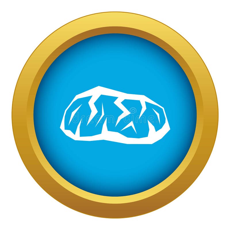 Gold Mining Icon Blue Vector Isolated Stock Vector - Illustration of ...