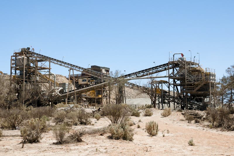 Gold Mining Process Plant stock photo. Image of spodumene - 93995902