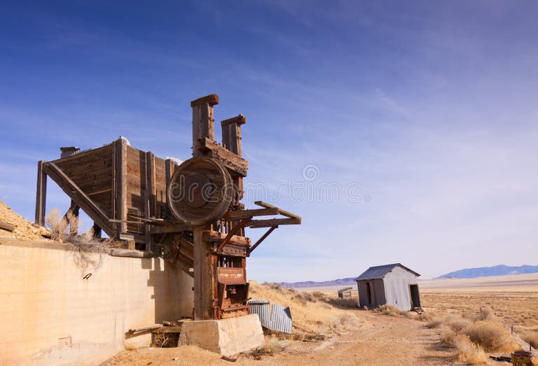 Gold Mining Stamp Mill and Building Stock Image - Image of processing ...