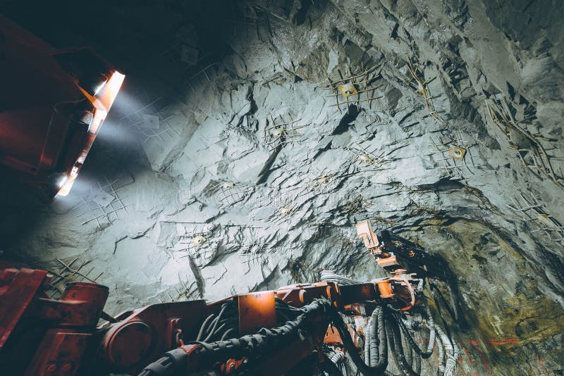 Gold mining underground stock image. Image of modern - 95550115
