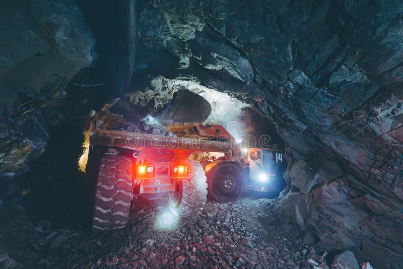 Gold mining underground stock image. Image of golden - 95549845