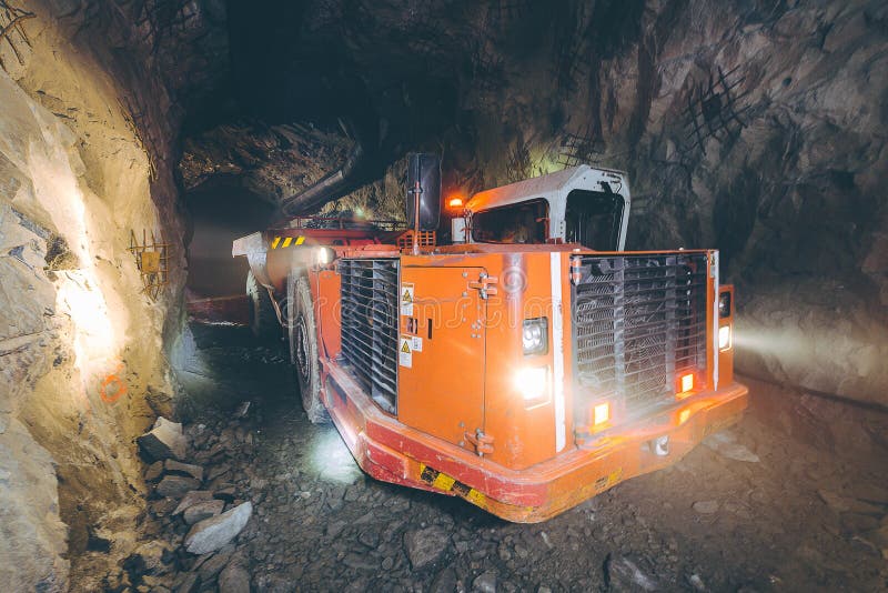 Gold mining underground stock photo. Image of equipment - 95549880