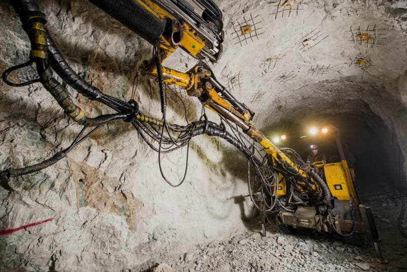 Gold mining underground stock image. Image of bore, underground - 80744529