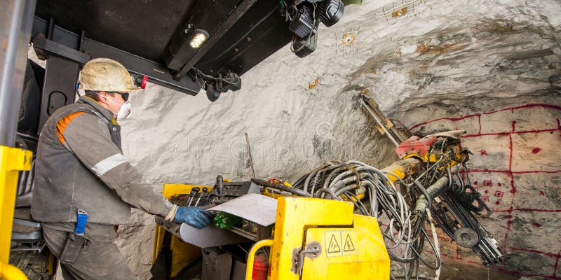 Gold mining underground stock image. Image of deep, engineering - 80995469