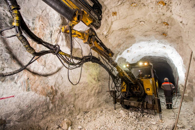 Explosive Works on Open Pit Stock Photo - Image of dynamite ...